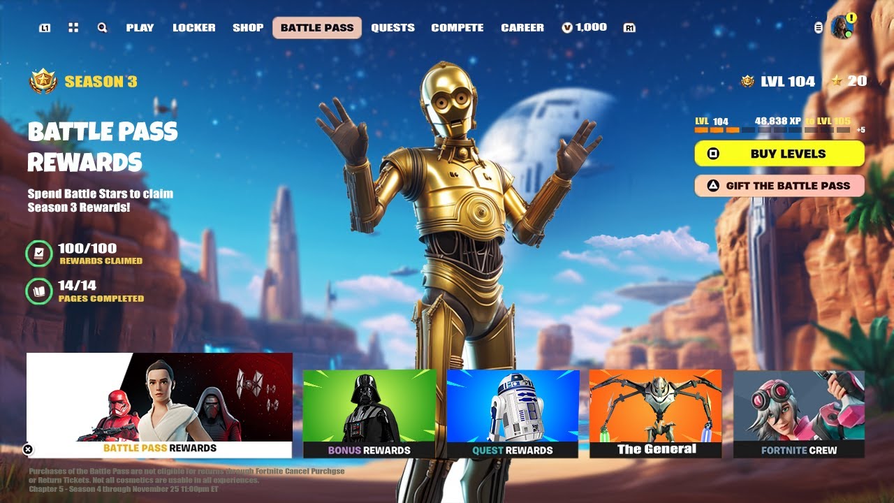 Fortnite Chapter 6 Season 3 STAR WARS Battle Pass LEAKED - YouTube