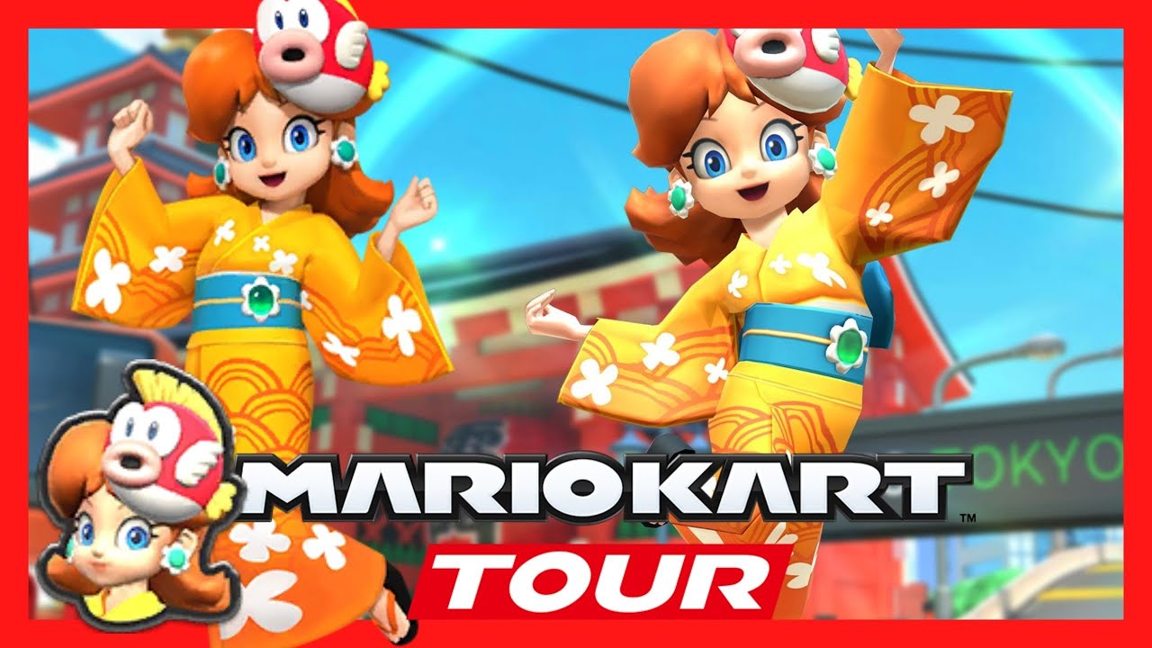 Mario Kart Tour - Daisy (Yukata) Showcase - YouTube