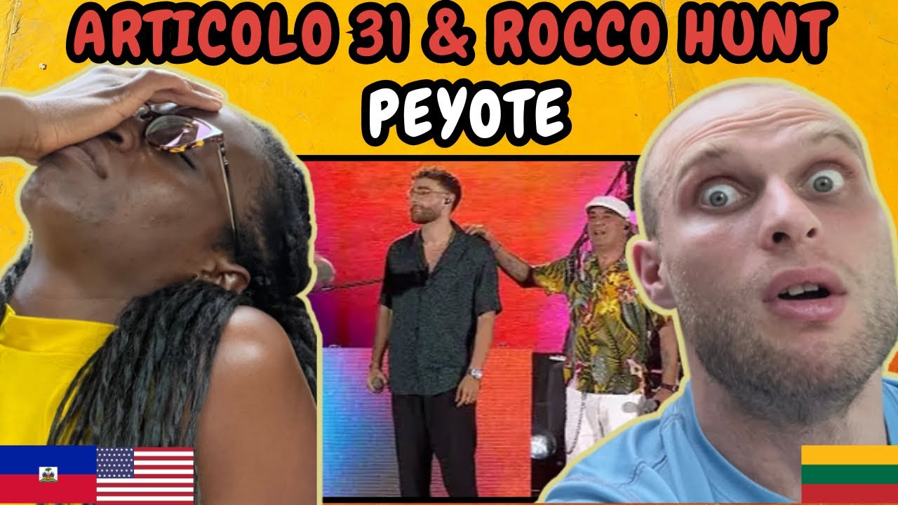 REACTION TO Articolo 31 & Rocco Hunt - PEYOTE (Radio Italia Live Napoli ...