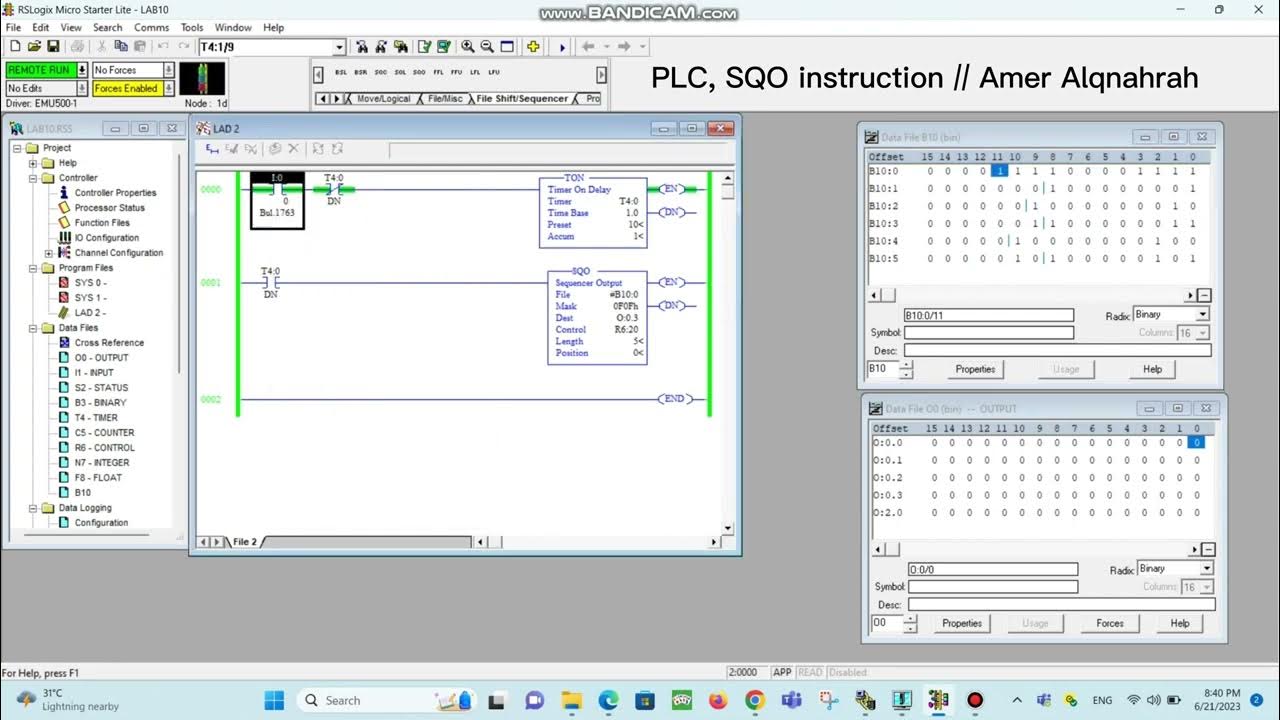 PLC, Sequencer Instructions – Using SQO - YouTube