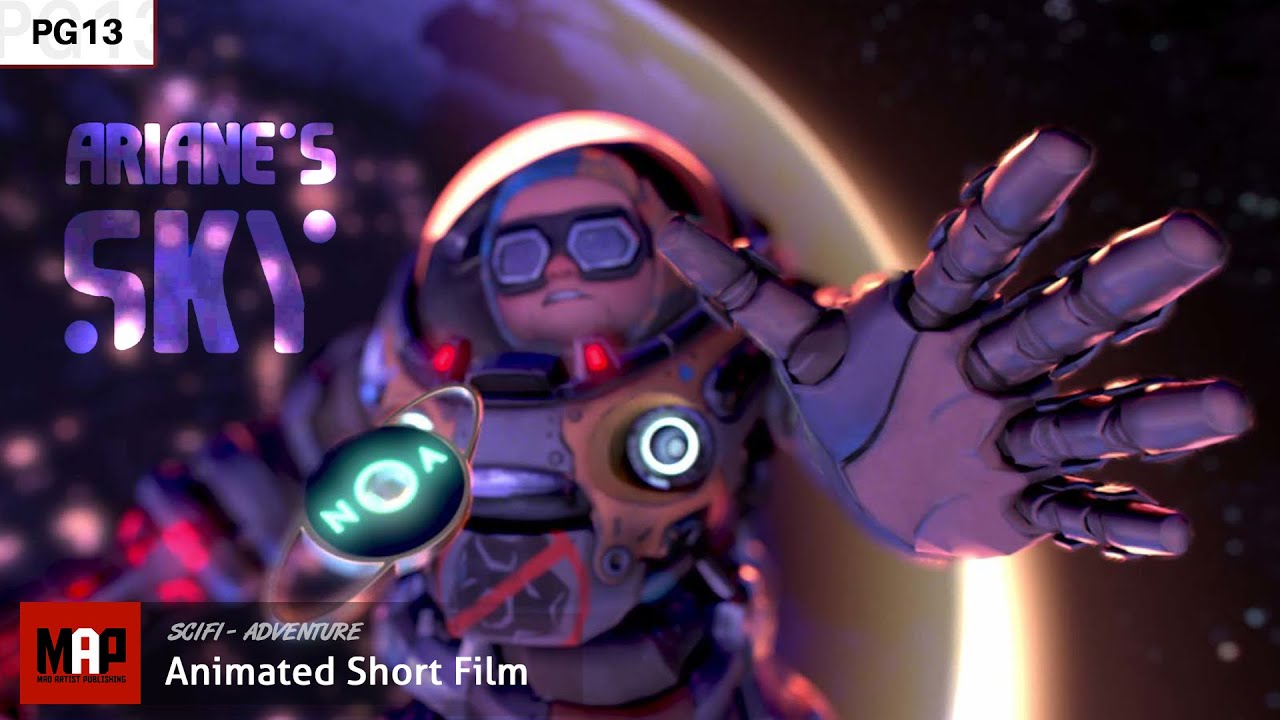 Cute CGI 3d Animated Short Film ** ARIANE'S SKY ** Space Animation ...