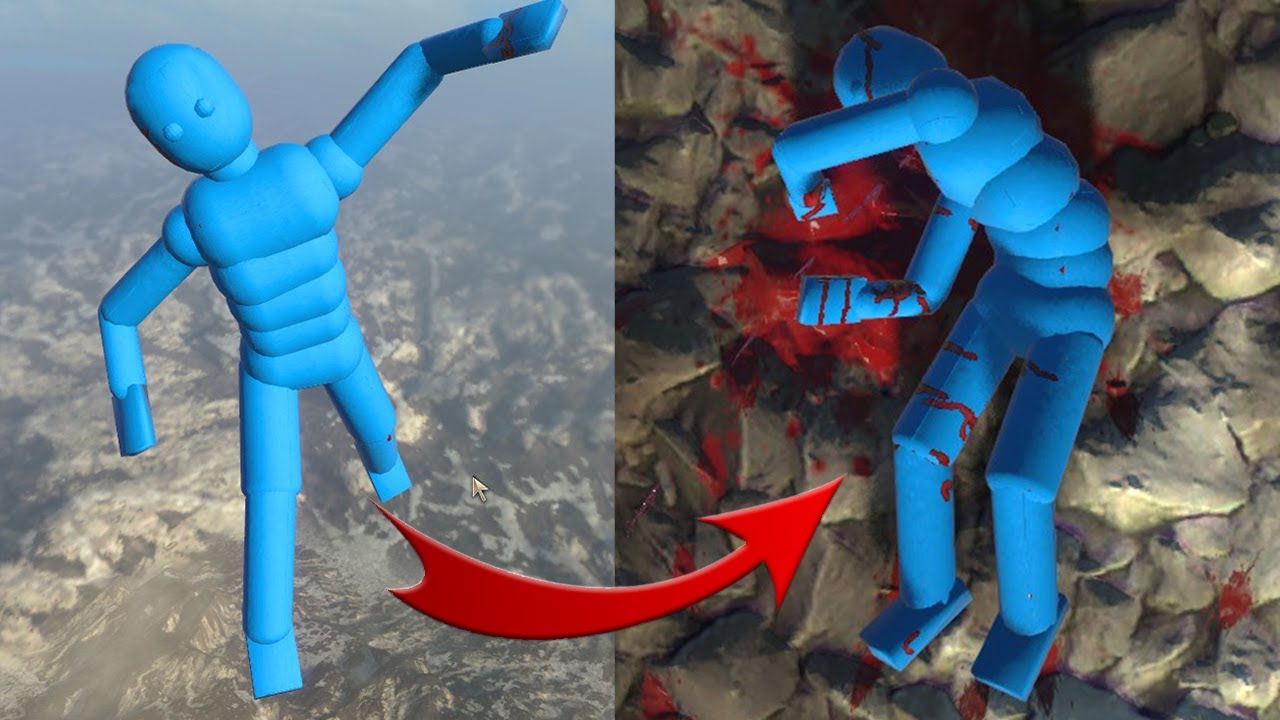 NPCs Ragdoll Falls in Overgrowth with Euphoria Physics Engine - YouTube