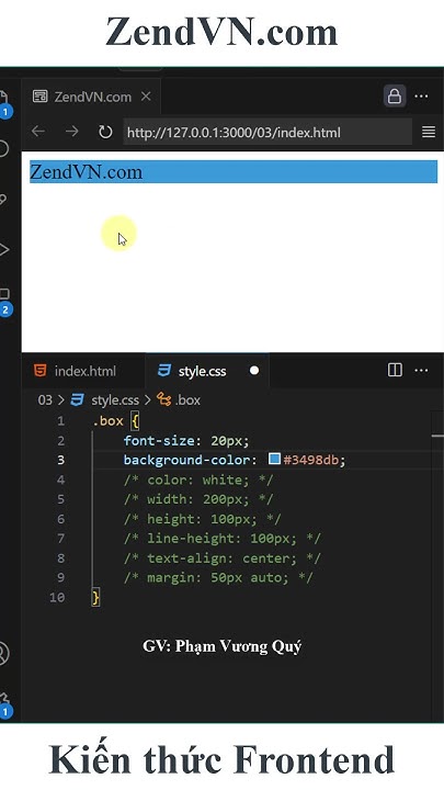 Học Frontend 03 Css Cơ Bản 02 Frontend Hocfrontend Css Html Laptrinh Hoclaptrinh Youtube