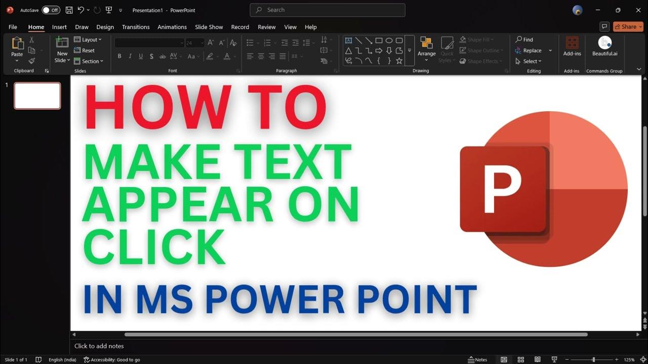 How to Make Text Appear on Click in PowerPoint | Create Interactive and Engaging Slides Easily ...