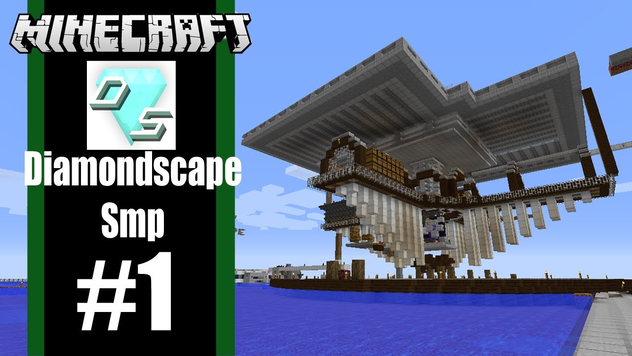 Minecraft Diamondscape SMP - Episode 1: Server tour and Shoping! - YouTube