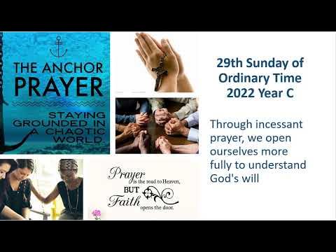 29th Sunday Ordinary Time 2022 Year C Fr A Paul Homily (16th October 2022) - YouTube