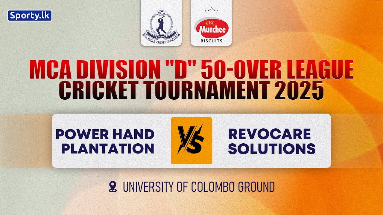 🔴 LIVE | POWER HAND PLANTATION 🆚 REVOCARE SOLUTIONS | MCA DIVISION "D ...
