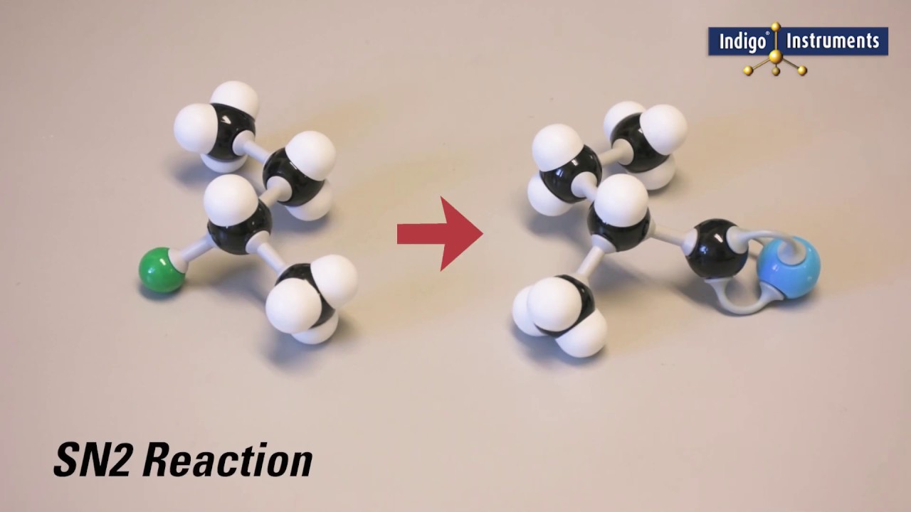 SN2 Reaction using Molymod Molecular Model Sets - YouTube