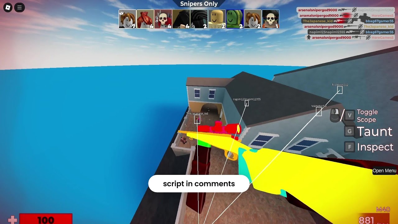 [BEST] Roblox Arsenal Script | Roblox Universal Aimbot Script [Mobile ...