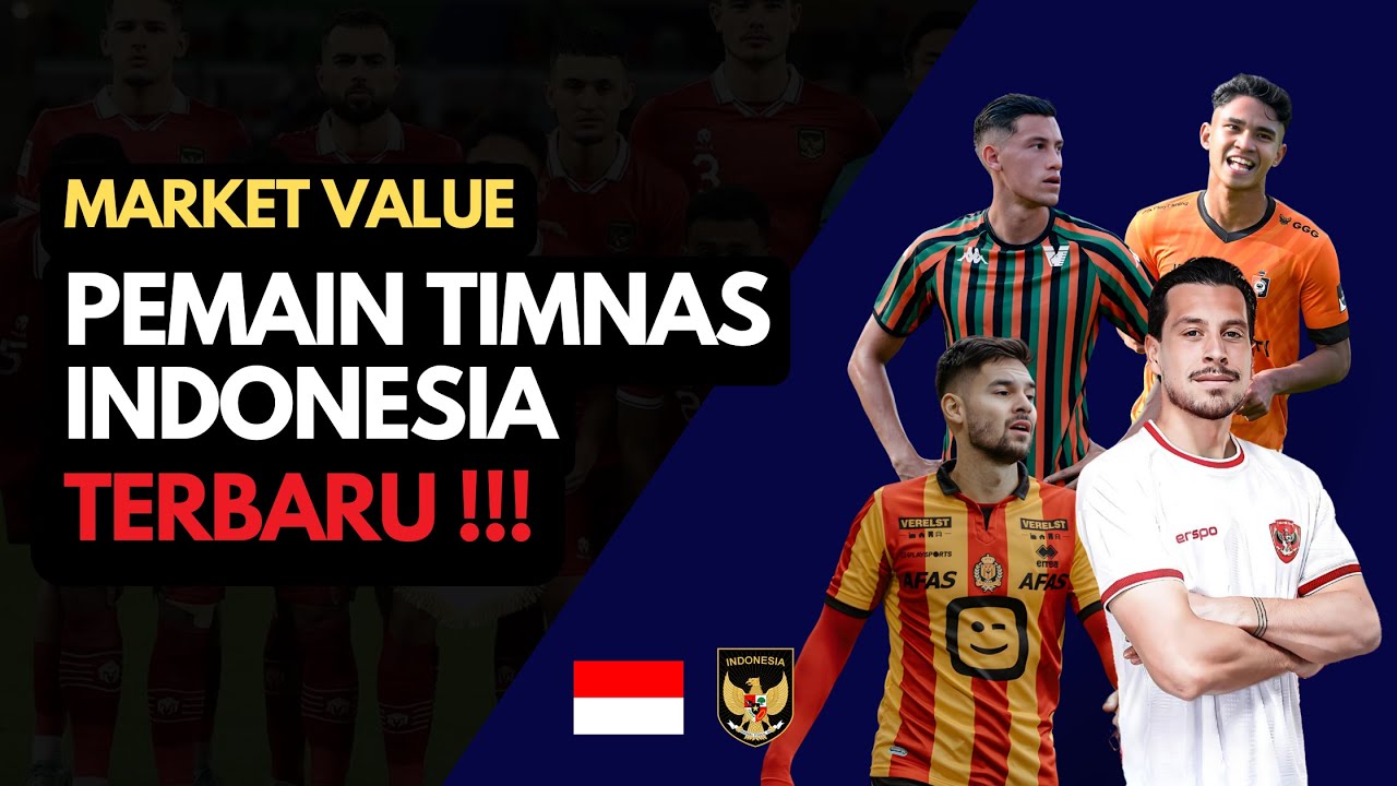 MARKET VALUE TIMNAS INDONESIA TERBARU | THOM HAYE MENJADI PEMAIN ...