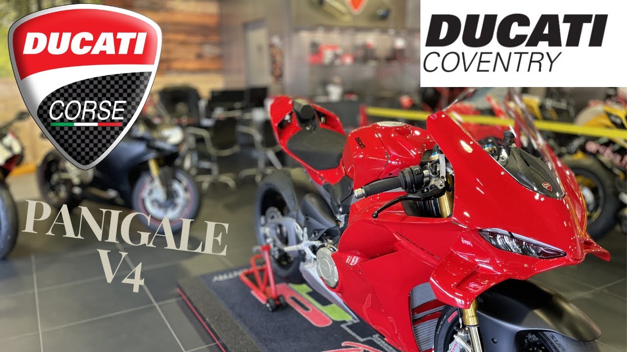 Ducati panigale v4 and a tour of Ducati Coventry - YouTube