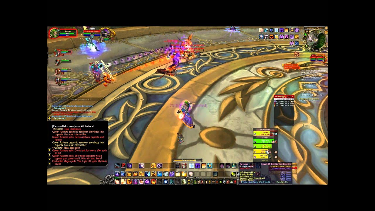 Well of Eternity P2 Queen Azshara Second Boss Disc Priest - YouTube