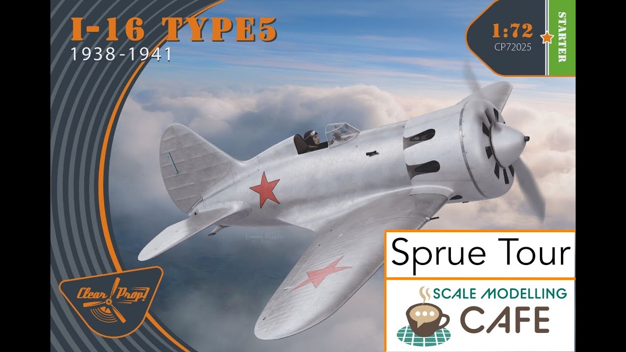 Clearprop 1:72 Polikarpov I-16 Type 5 Sprue tour - YouTube
