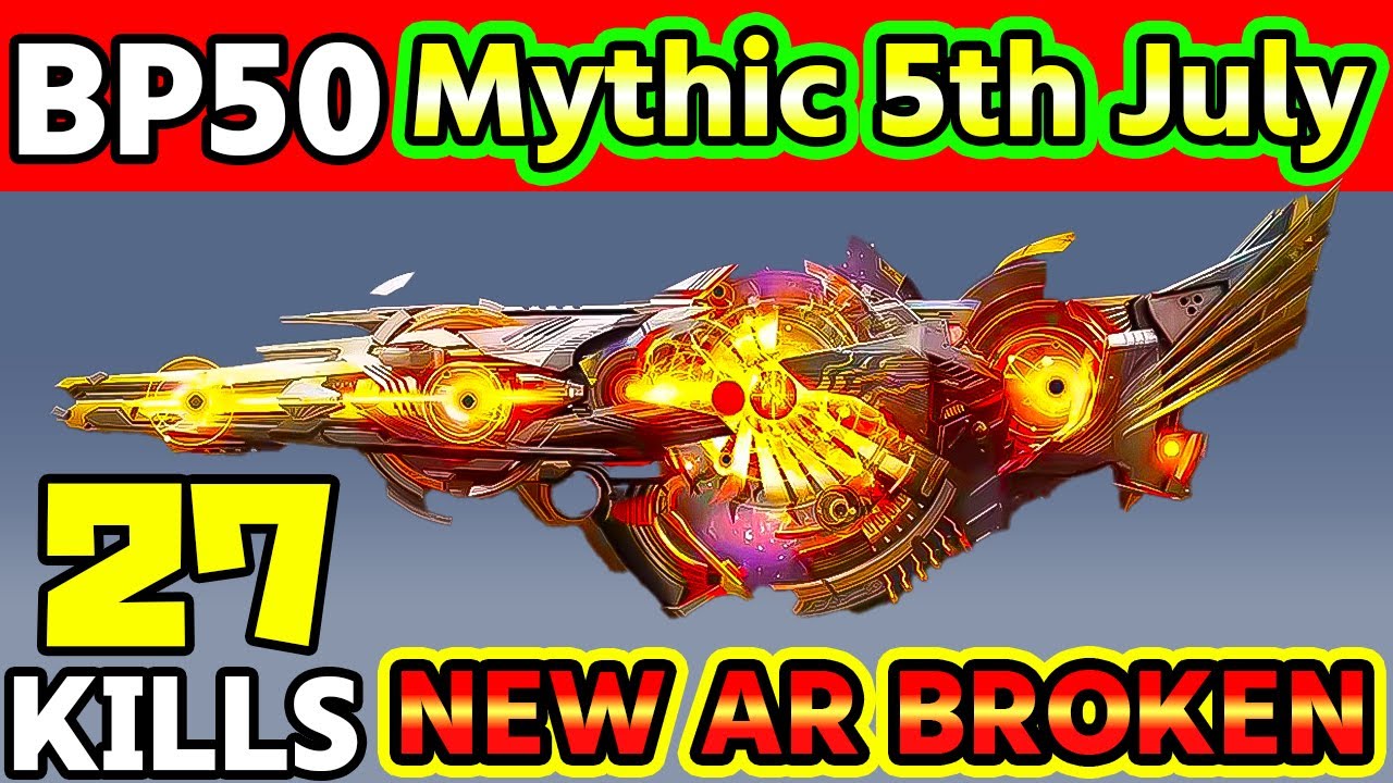 【🔴27KILLS】NEW AR BP50 BROKEN！！ Mythic draw 5th July release【CODM BR】# ...