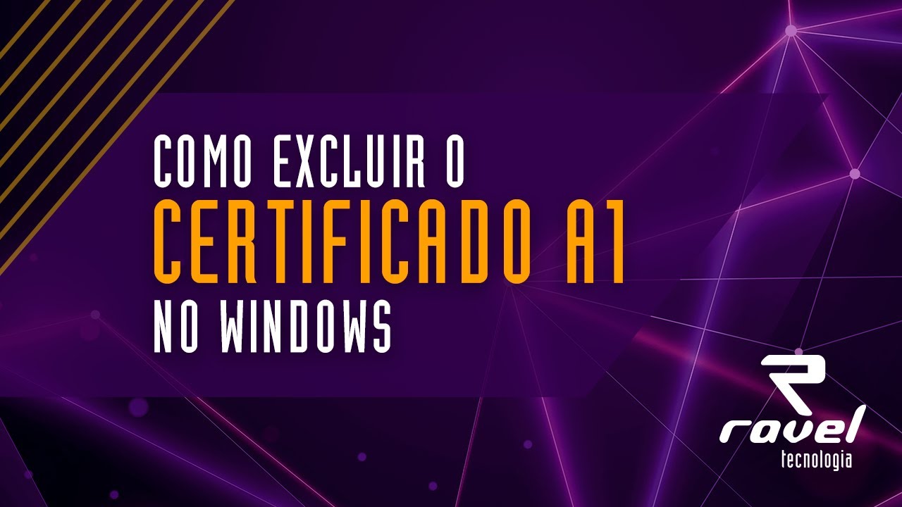 Como excluir certificado A1 no Windows - YouTube