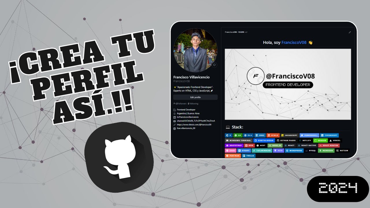 Personaliza tu perfil de Github así | Genera tu perfil de github - YouTube