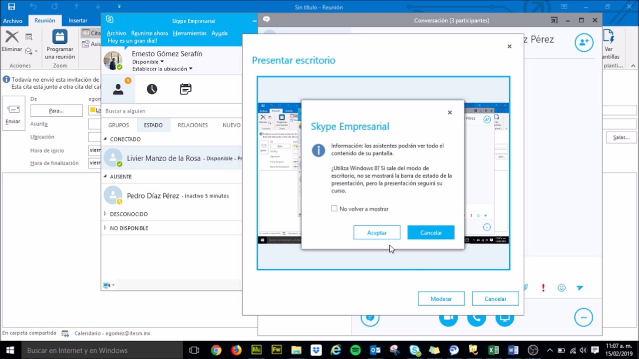 Introduccion a Skype Empresarial - YouTube