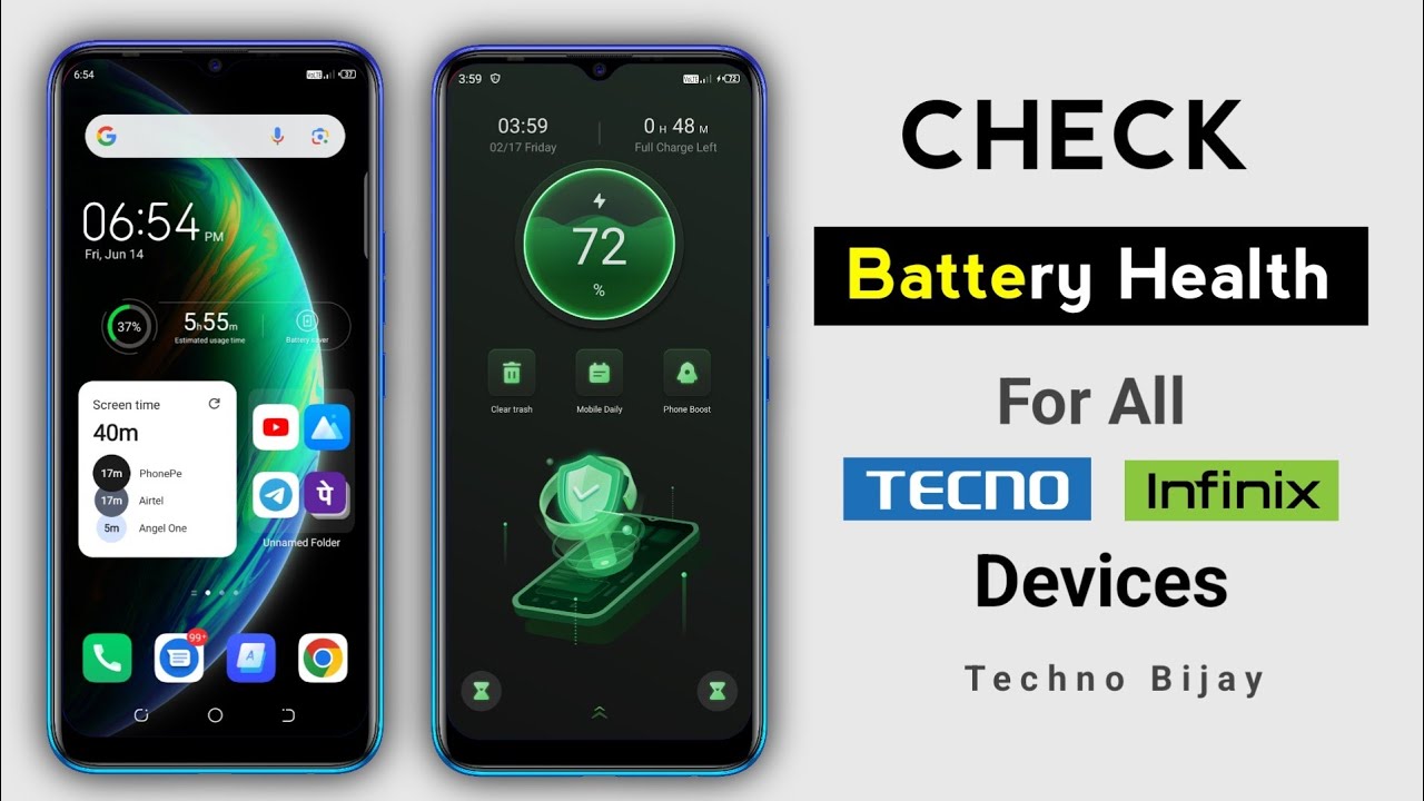How To Check Battery Health in Tecno & Infinix Mobiles | Tecno Phone Battery Health Kaise Check ...