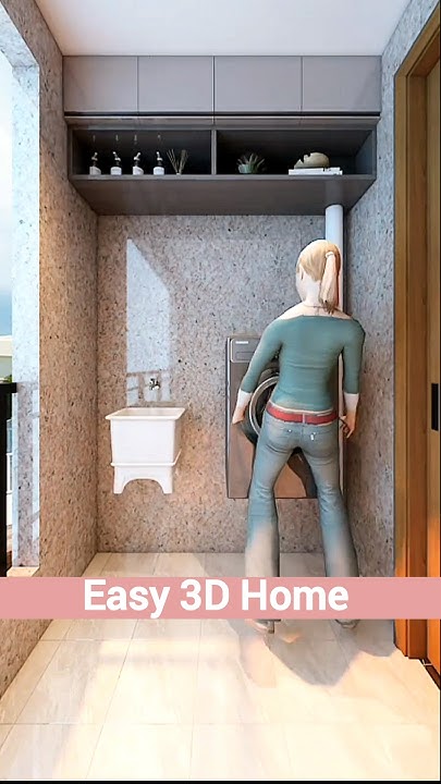 I Build a luxury Balcony|| #shorts #animation #easy 3d home - YouTube