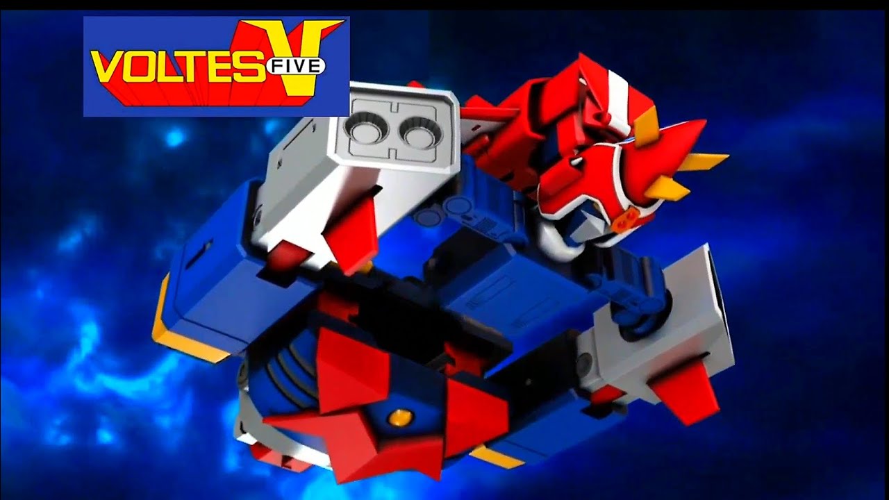 Voltes V - Volt in transformation sequence「Animation 」超電磁マシーン ボルテスVファイブ ...