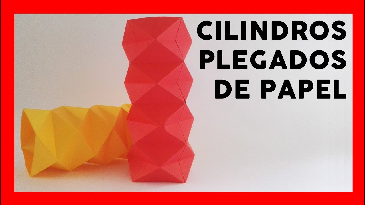 Estructura de origami 😲👍 Cilindros Decorativos de Origami - YouTube