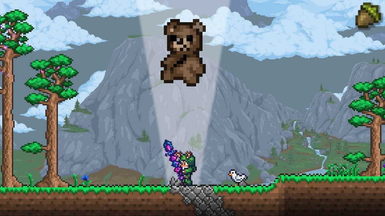 This Bear has a Secret... Terraria Mod of Redemption Let's Play #12 ...