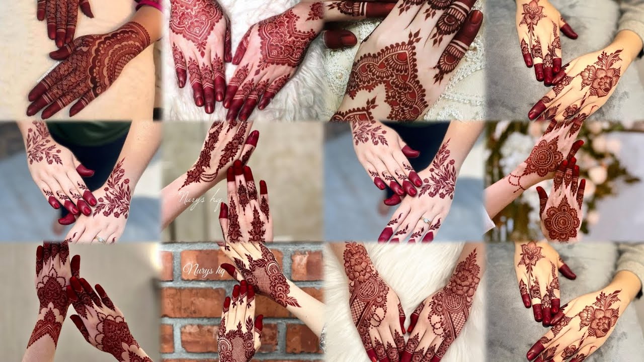 Red colour mehndi designs ️| new mehndi designs 2025 |mehndi design ...