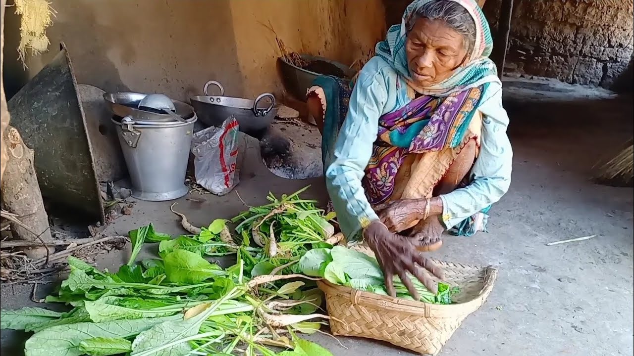 what type food eating india poor people || rural community cooking and ...