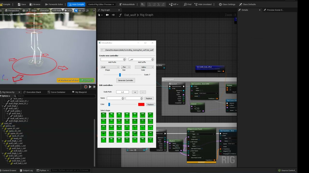 Controller Wizard With Python Pyside2 In Unreal 5 Youtube