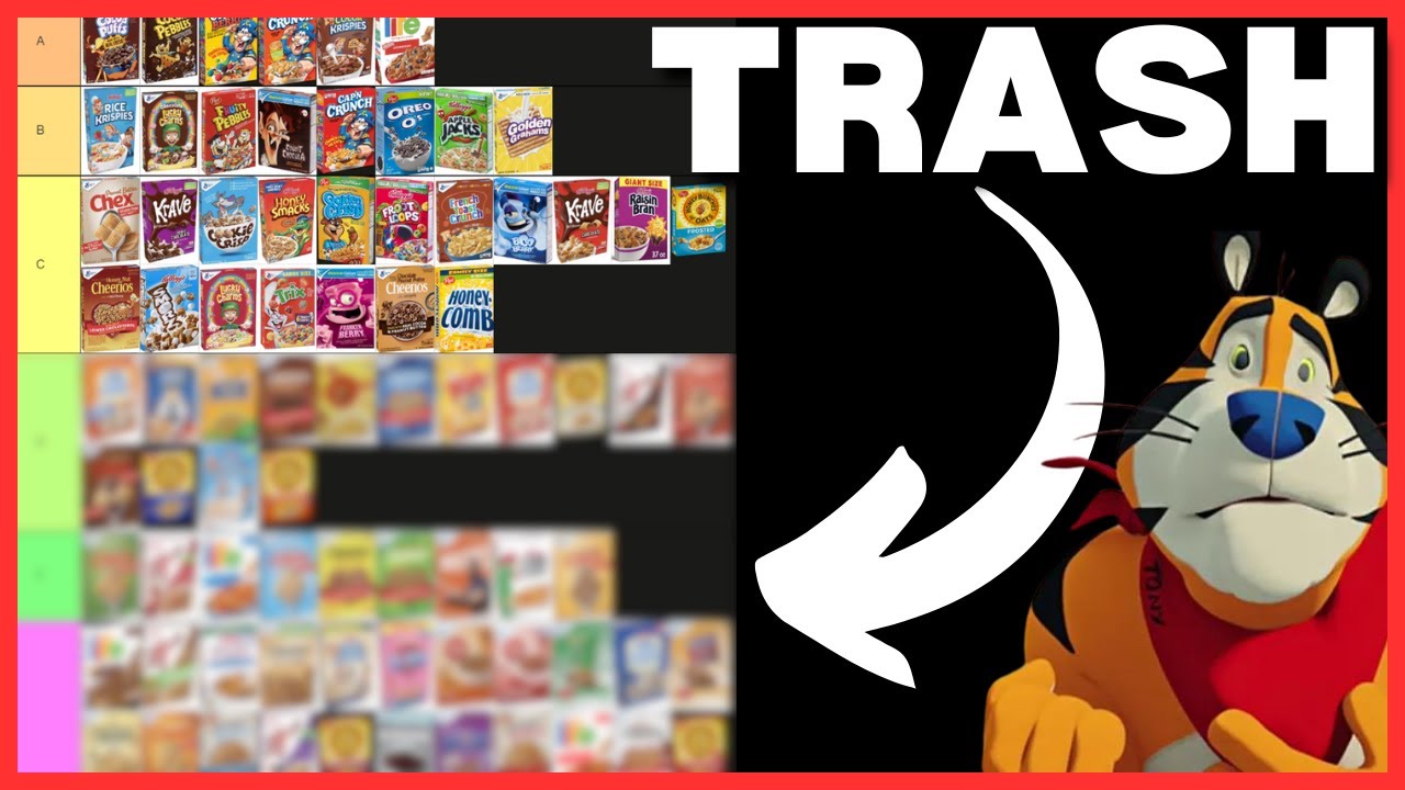 Frosted Flakes Is Trash! | Ultimate Cereal Tier List - YouTube