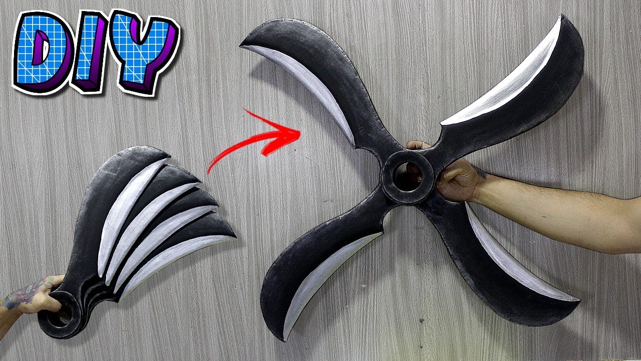 Como fazer a Fuuma Shuriken de Naruto. - YouTube