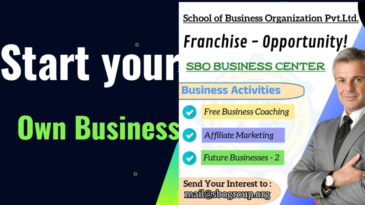 Start your own business | SBO Franchise Opportunity| full details - YouTube