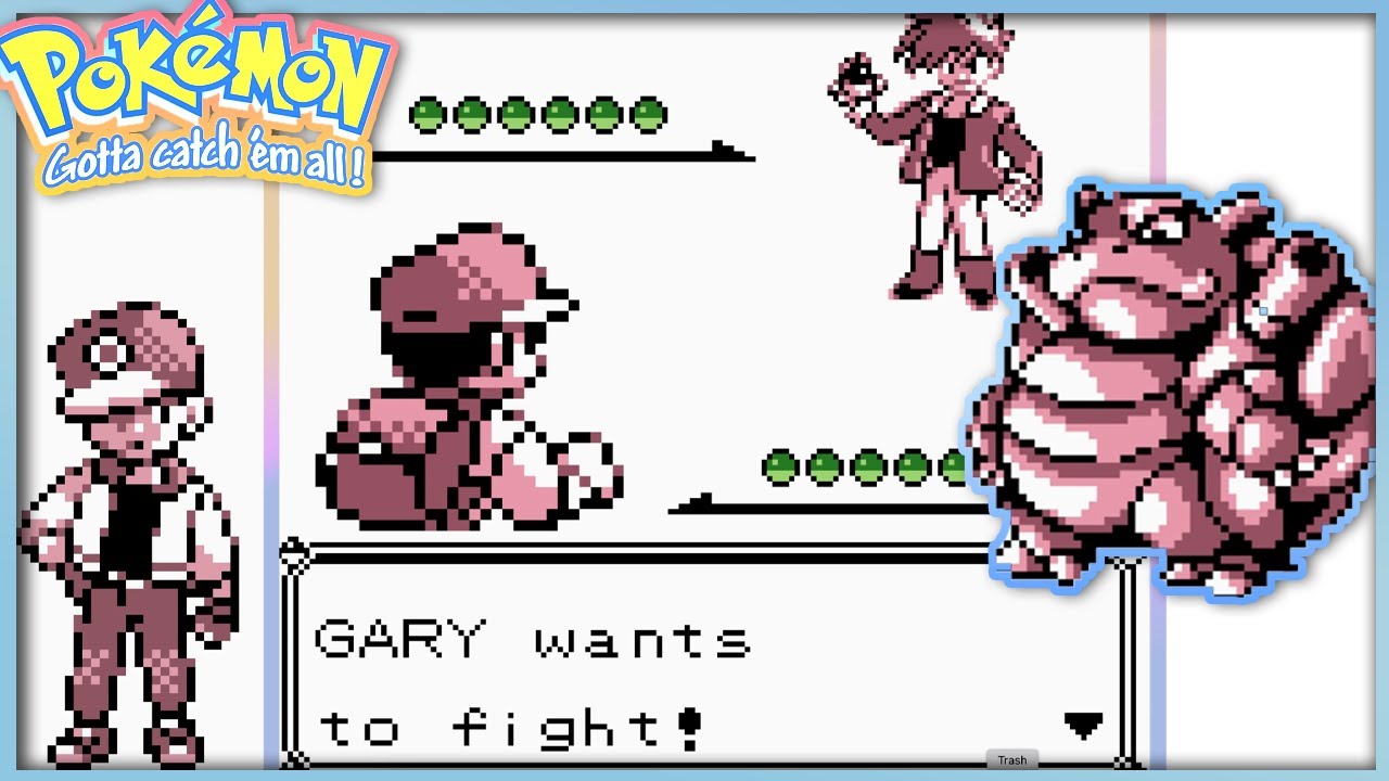 Pokémon Champion GARY - Pokemon Red & Blue - YouTube