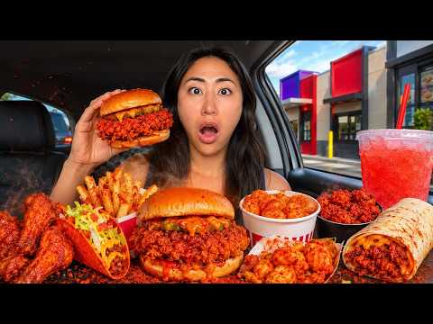 I Tried the SPICIEST Food at Every Fast Food Restaurant!!