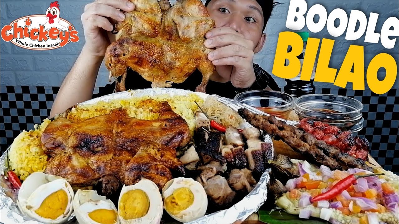 BOODLE BILAO MUKBANG | CHICKEY'S WHOLE CHICKEN INASAL, LIEMPO INASAL ...