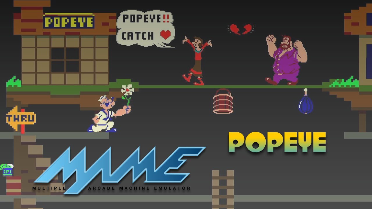 Popeye (Original Arcade) 🕹 MAME Gameplay Longplay Playthrough Retro HD - YouTube