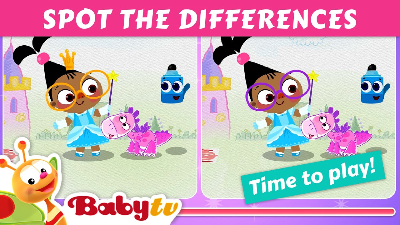 Spot the Differences with BabyTV | Family Fun 👨‍👩‍👦 | Fun Games For ...