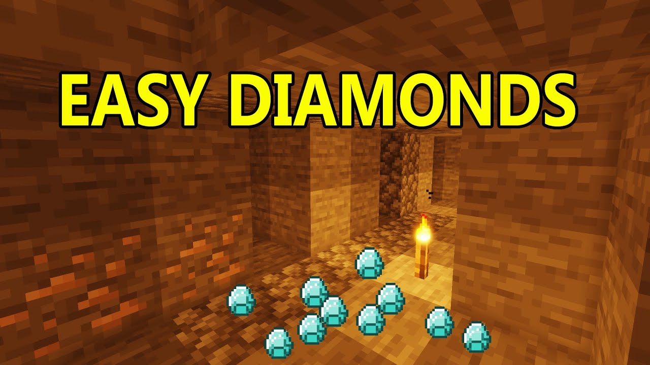 MINECRAFT HOW-TO: Strip-mining/easy way to find DIAMONDS in survival ...