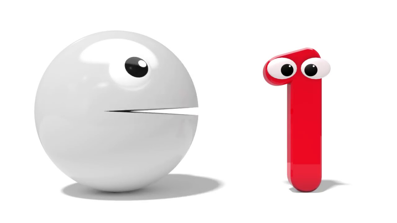Lerning numbers with pacman 3d - YouTube