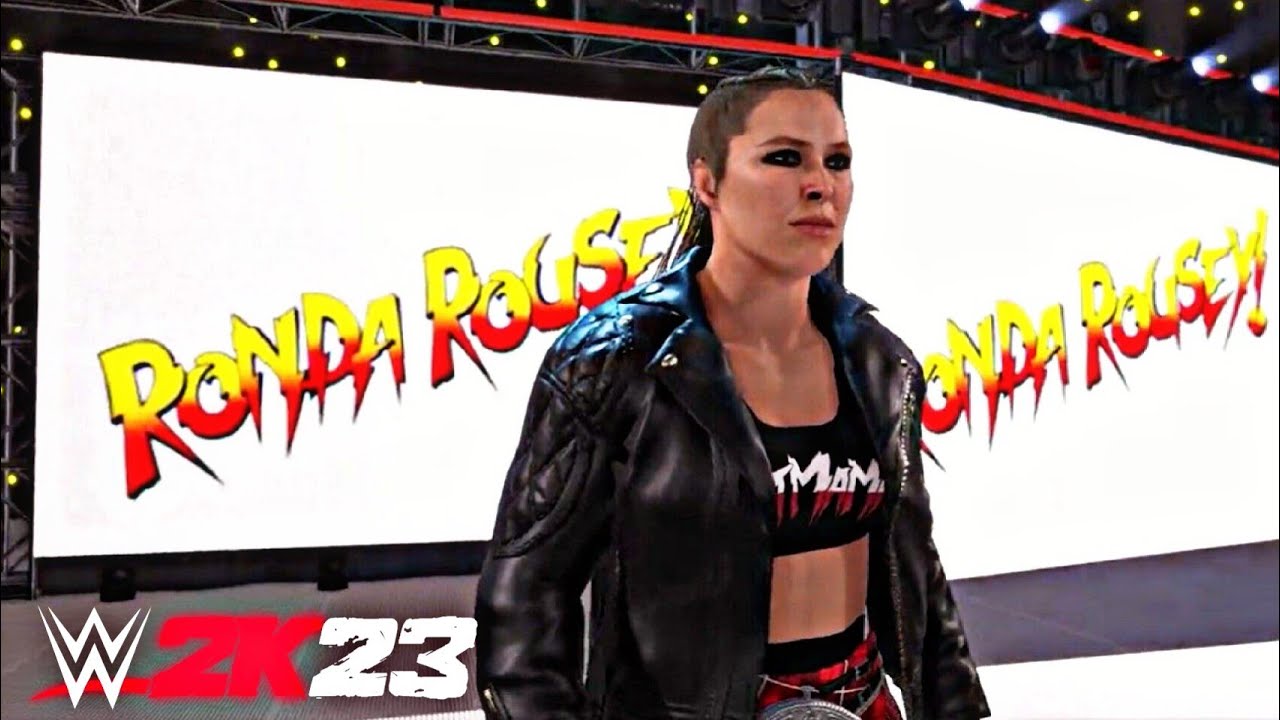 WWE 2K23- Ronda Rousey Entrance-2023|PS5 Gameplay [4K60] - YouTube