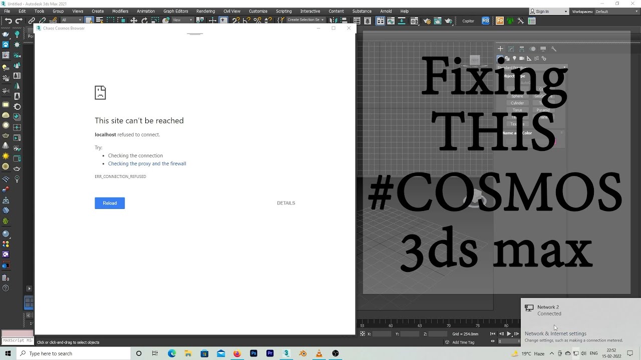 Fixing Cosmos Error | No Internet | No Setting Option - YouTube