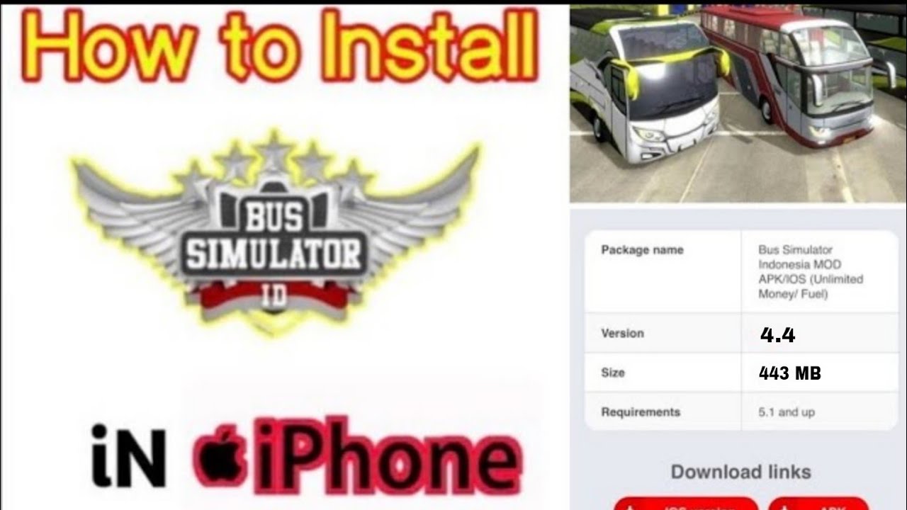How to install bus simulator indonesia in ios || Bussid MOD APK/IOS ...