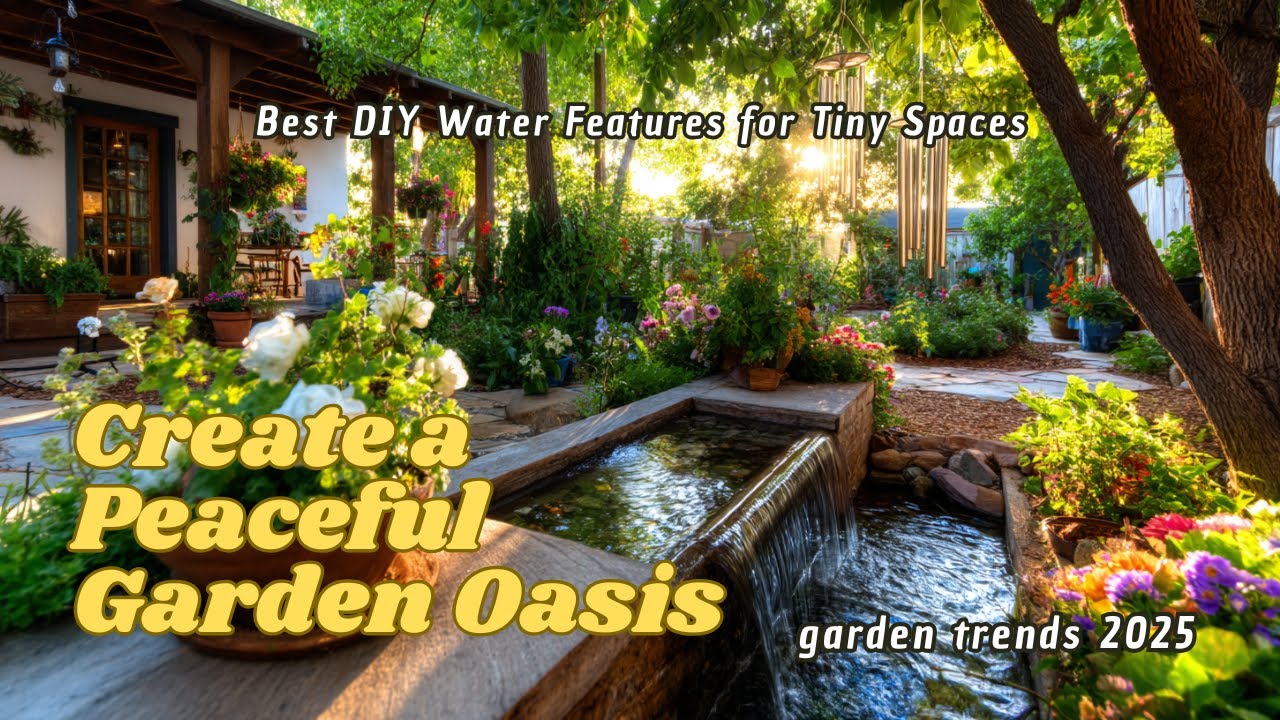 Backyard Water Features on a Budget | Small Garden DIY Ideas for ...