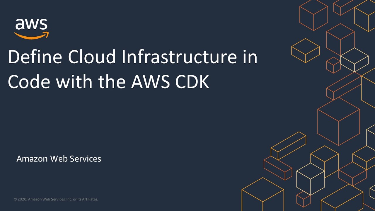 Define Cloud Infrastructure In Code With The Aws Cdk Youtube