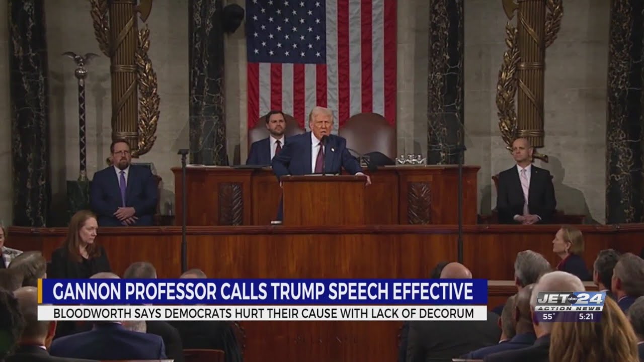 Gannon professor calls Trump's speech to Congress 'effective' - YouTube