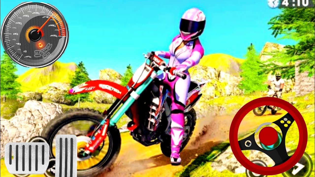 3D off-road bike driving simulator - bike racing with stunts - YouTube