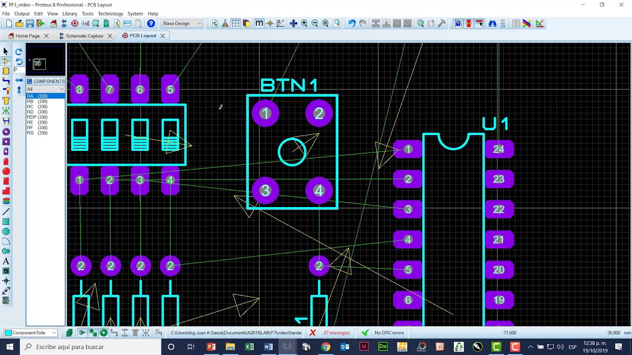 Diseño de PCB BCD 7 segmentos PROTEUS - YouTube