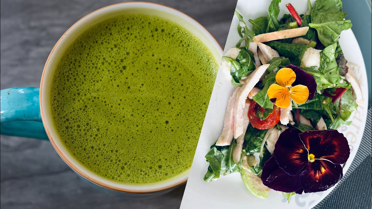 Avowed and best SALAD with flowers and smoked chicken. Cooking recipes ...