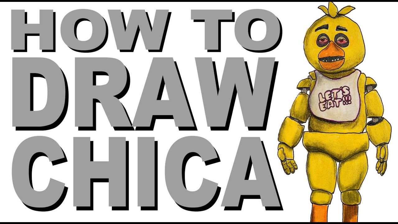 How to draw Chica (FNaF Movie) - YouTube