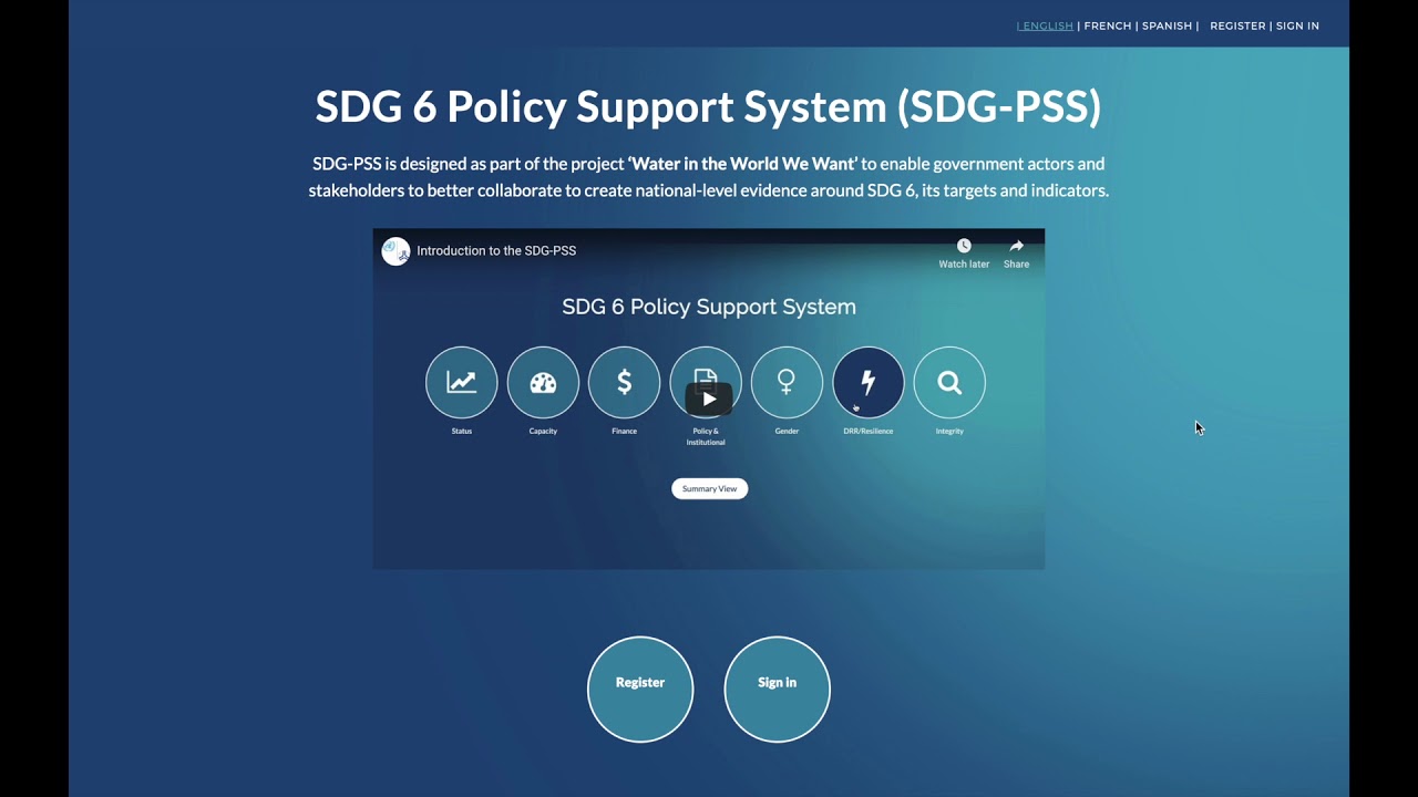 Module 1 - Accessing and registering in the SDG-PSS - YouTube